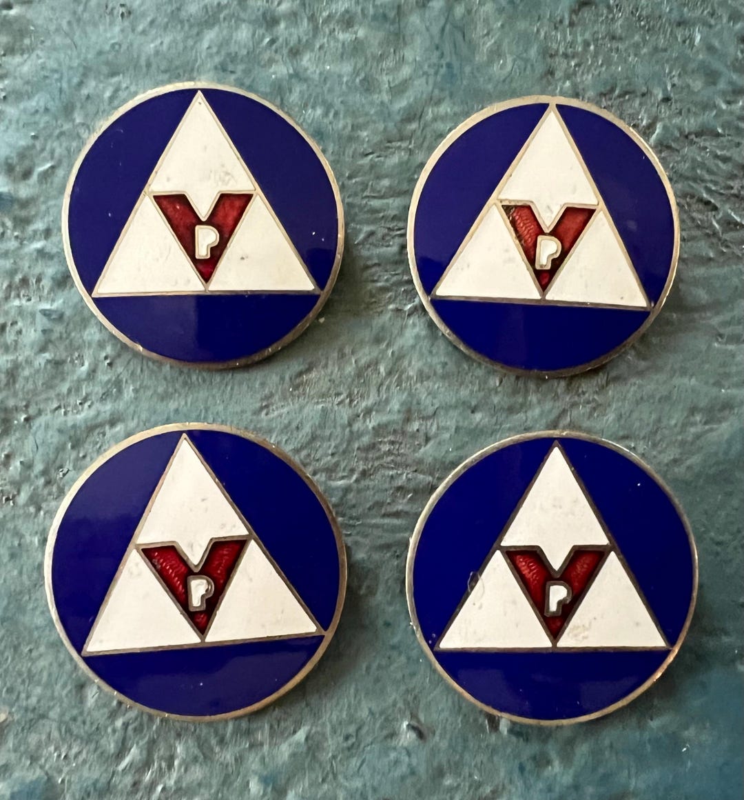 Vintage Civil Defense Volunteer Police Enamel Pins - Korean War ...