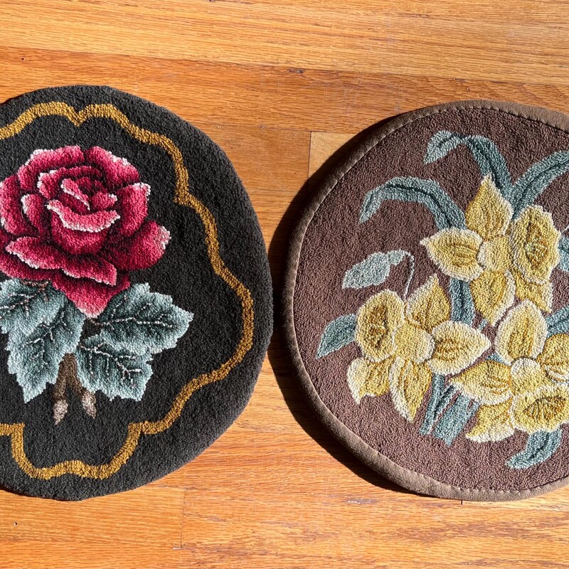 Hooked Chair Pads - Etsy