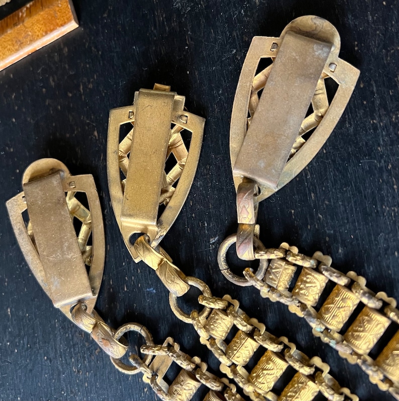 MASONIC Antique Regalia Sword Hanging CHAINS Knights Templar Uniform 3 ...