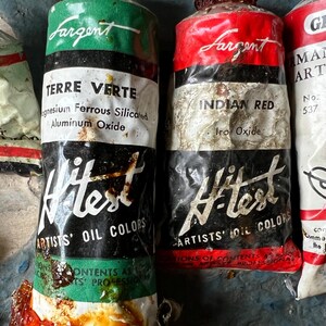 ART 20 Old Oil Paint Tubes Rembrandt Orpi Talons Metal Tubes Grumbacher ...
