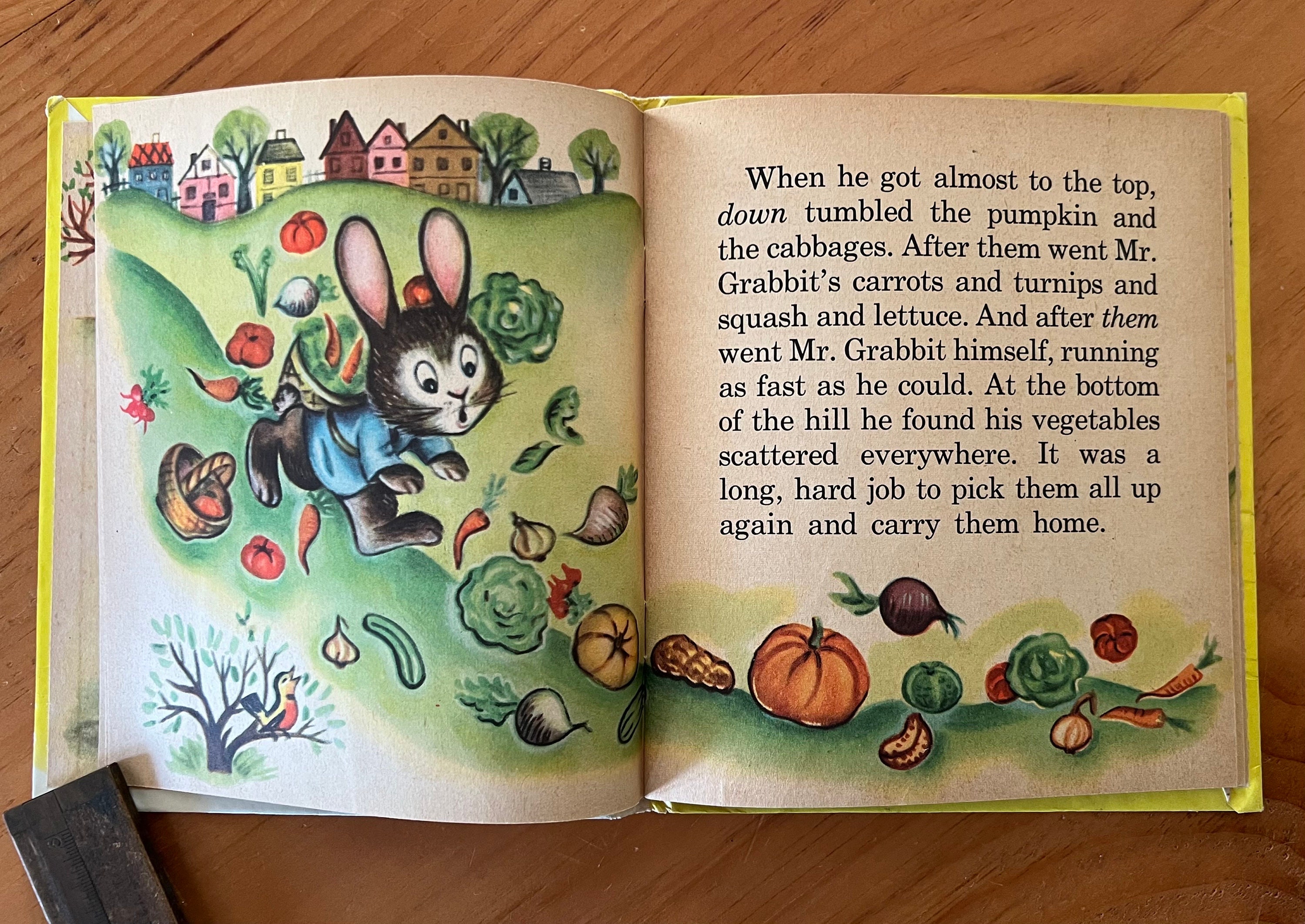 Vintage MR. GRABBIT 1952 Scarce Yellow First Edition Virginia Hoff Tell ...