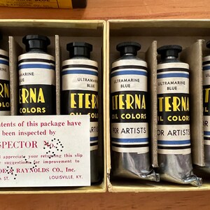 ART 1930s NOS Devoe & Raynolds Co. Eterna Oil Paint for Artists ...
