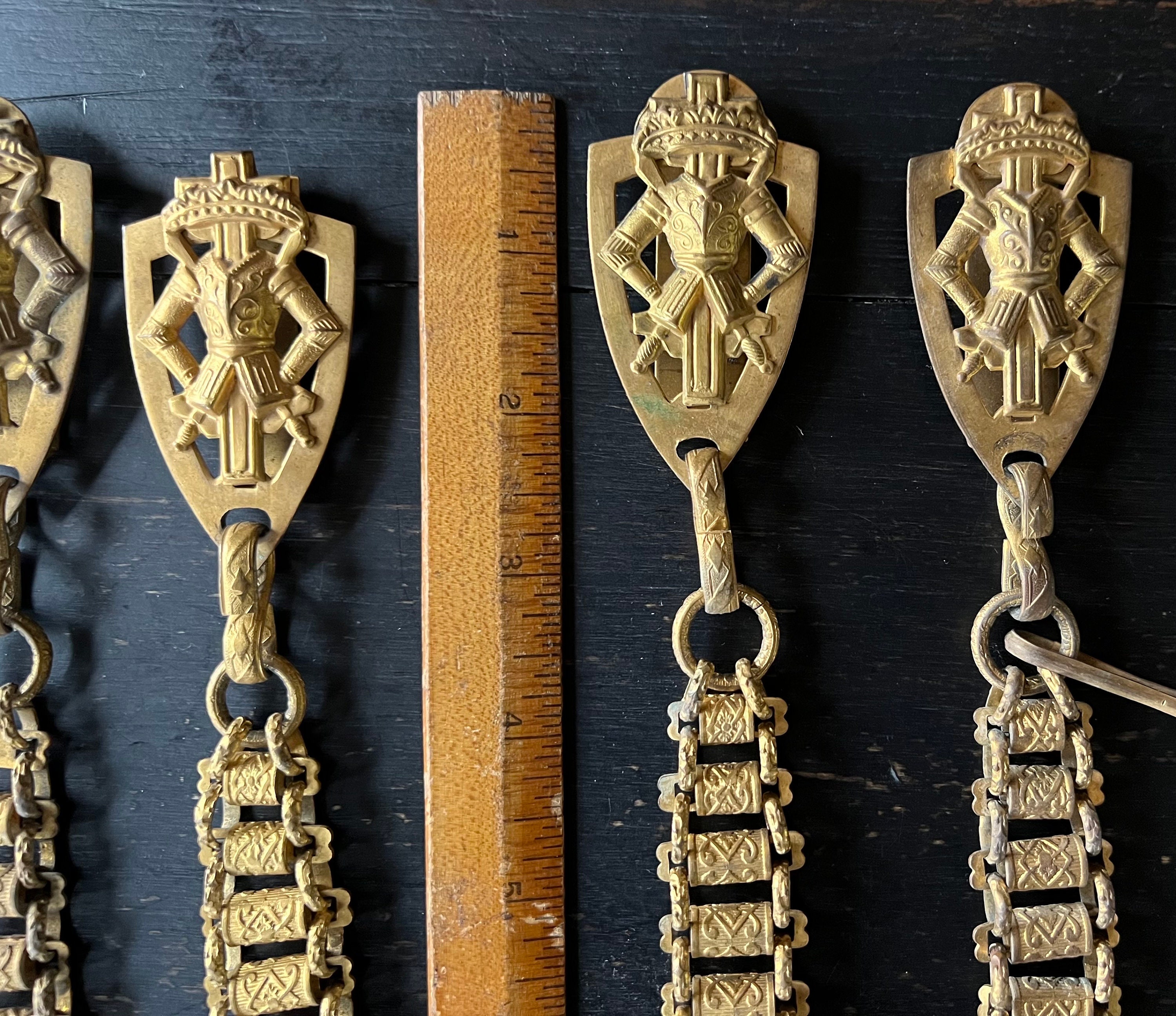 MASONIC Antique Regalia Sword Hanging CHAINS Knights Templar Uniform 3 ...