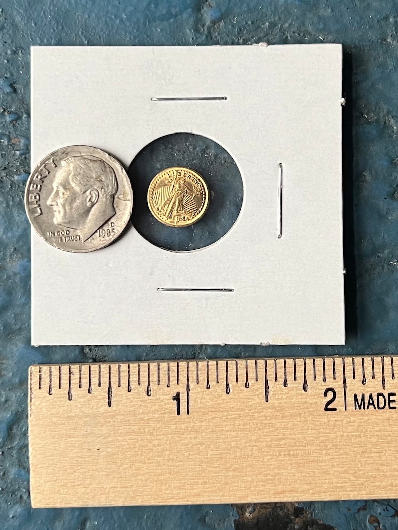 COINS 15 Mini REPRODUCTION 1907 Saint-gaudens 20 Dollar Gold Coins ...