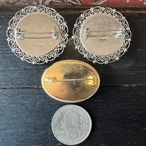 Vintage Italian Brooch Lot — Millefleur Glass Micro Mosaic Pins — Lot ...