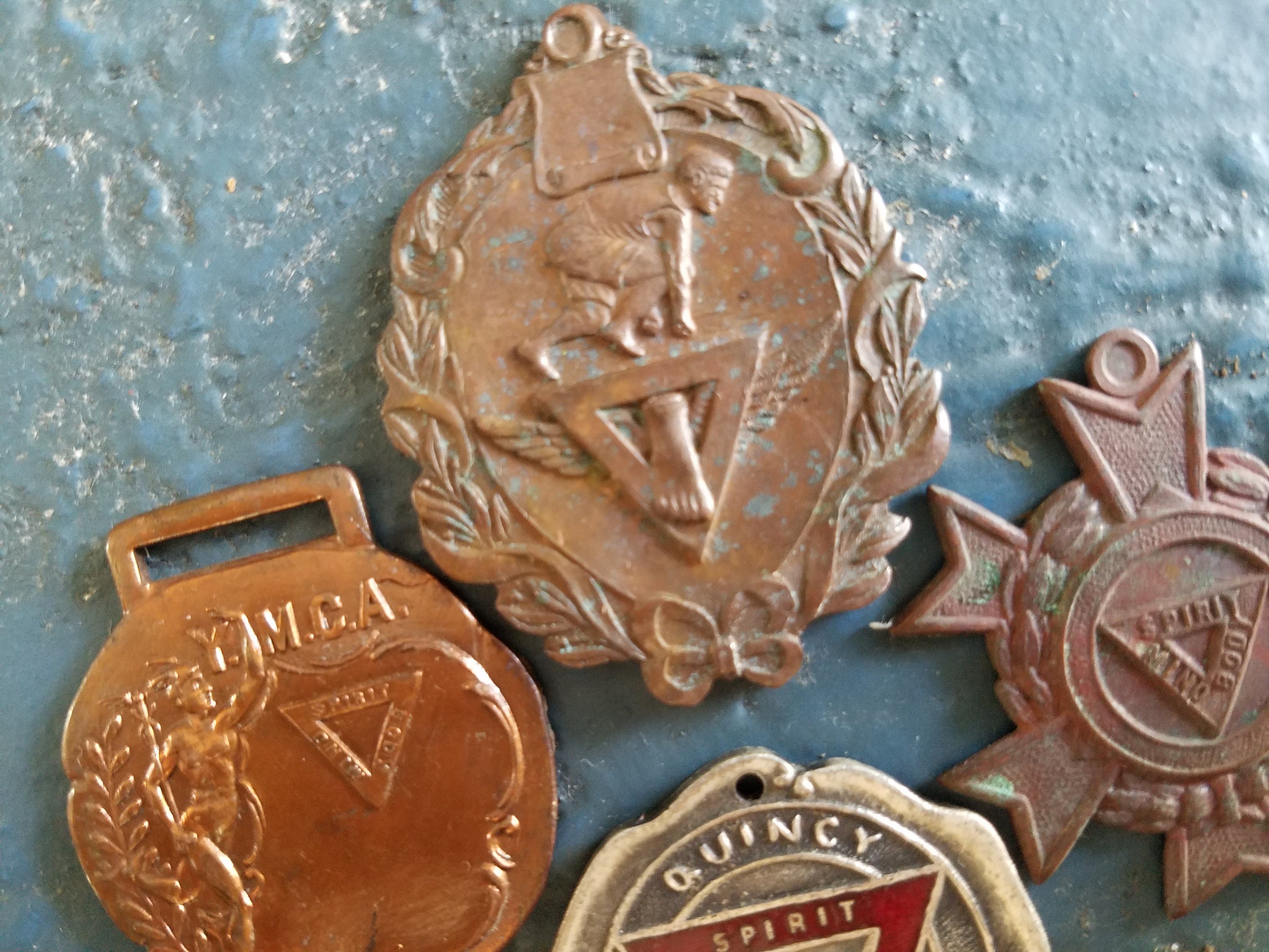 YMCA 4 1910s YMCA MEDALS Award Medallion Bronze Metal - Etsy