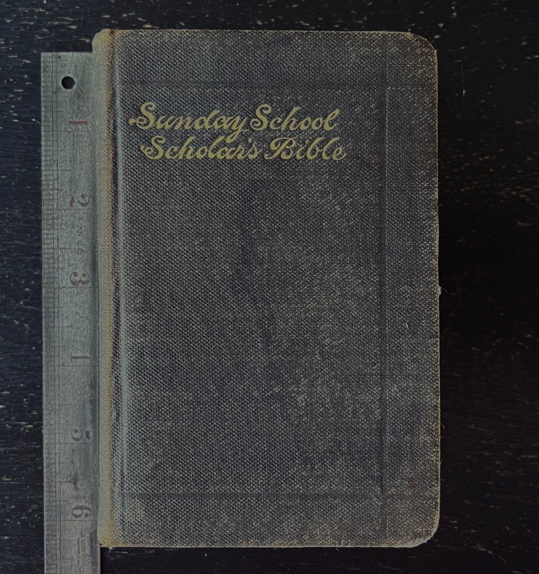 1880 Sunday School Scholar’s Bible — Old & New Testaments — Church Palm ...