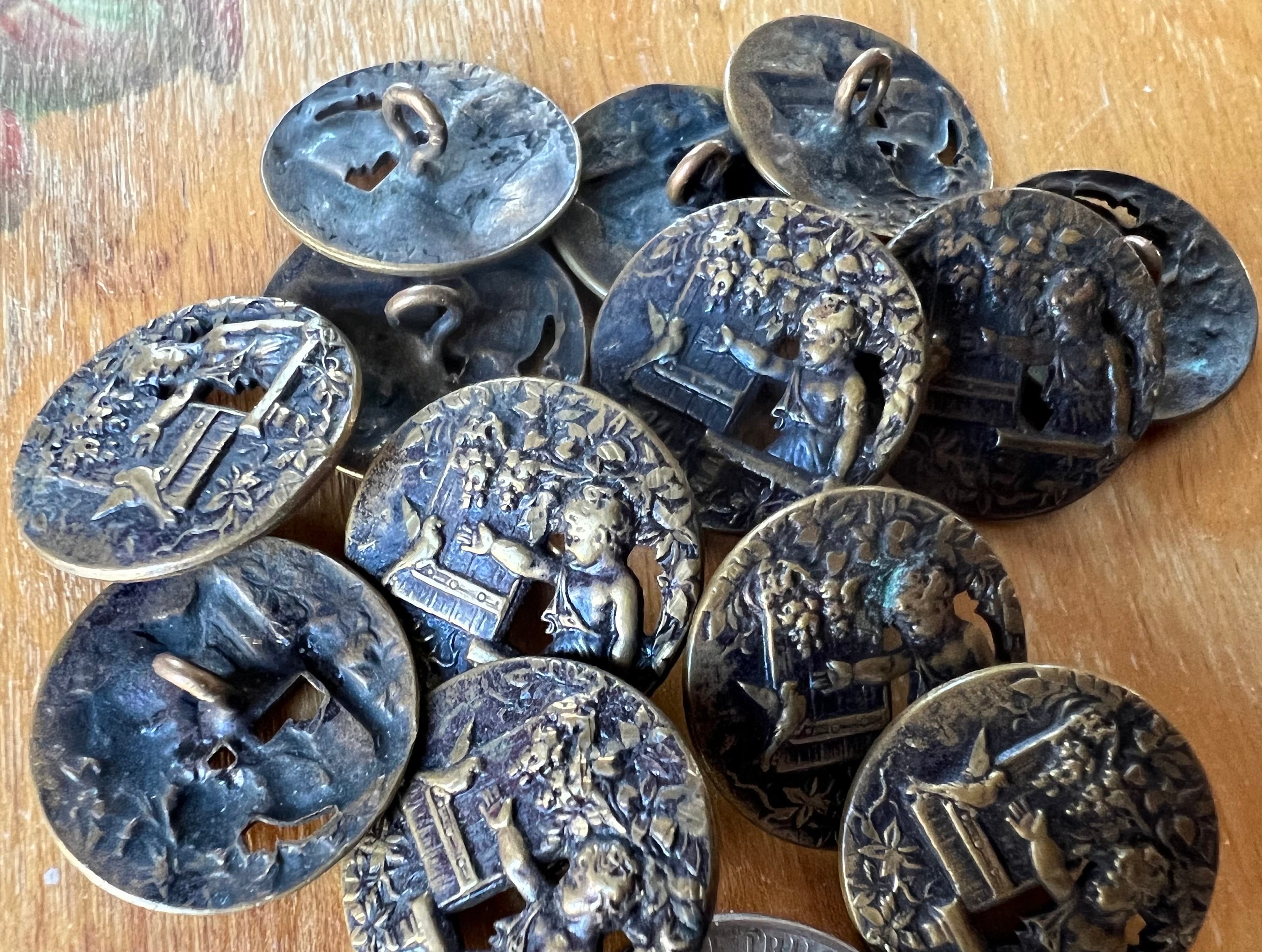 The Finest Vintage Metal Buttons