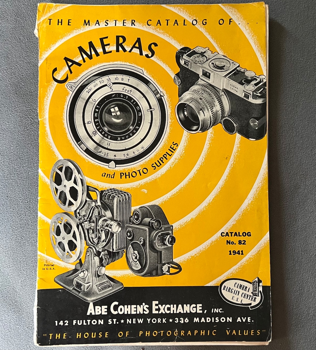 1941 Master Catalog of Cameras & Photo Supply Photographic Equipment ...
