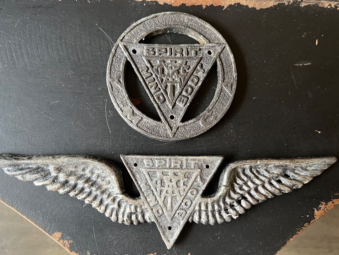 2 Antique YMCA MEDALS 1910s Award Amulet Metal Medallion Scarce ...