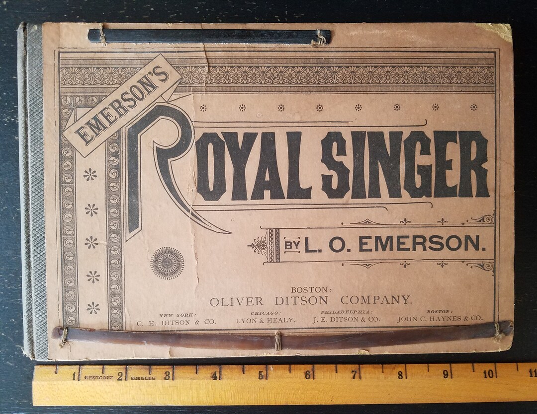 Emerson’s Royal Singer 1886 Singing School Music Book Oliver Ditson - Etsy