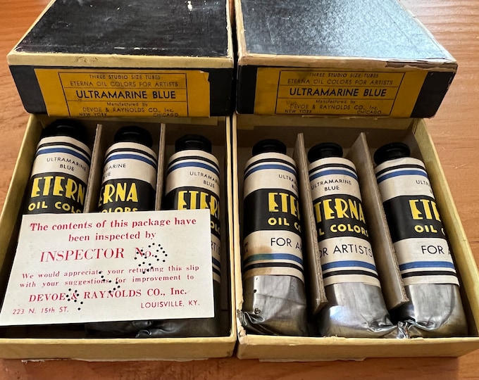 ART 1930s NOS Devoe & Raynolds Co. Eterna Oil Paint for Artists ...