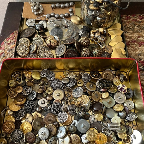 Vintage Buttons Lot Estate - Etsy