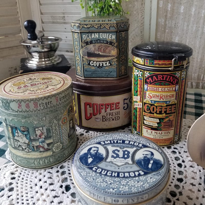 Vintage Coffee Tin - Etsy