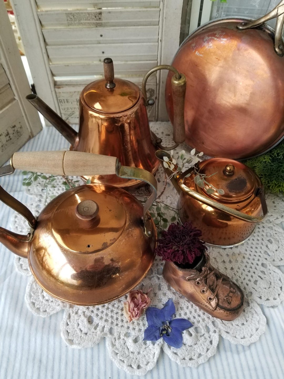 Sweet Little Selection of Copper Tea Kettle Perfect for an Afternoon ...