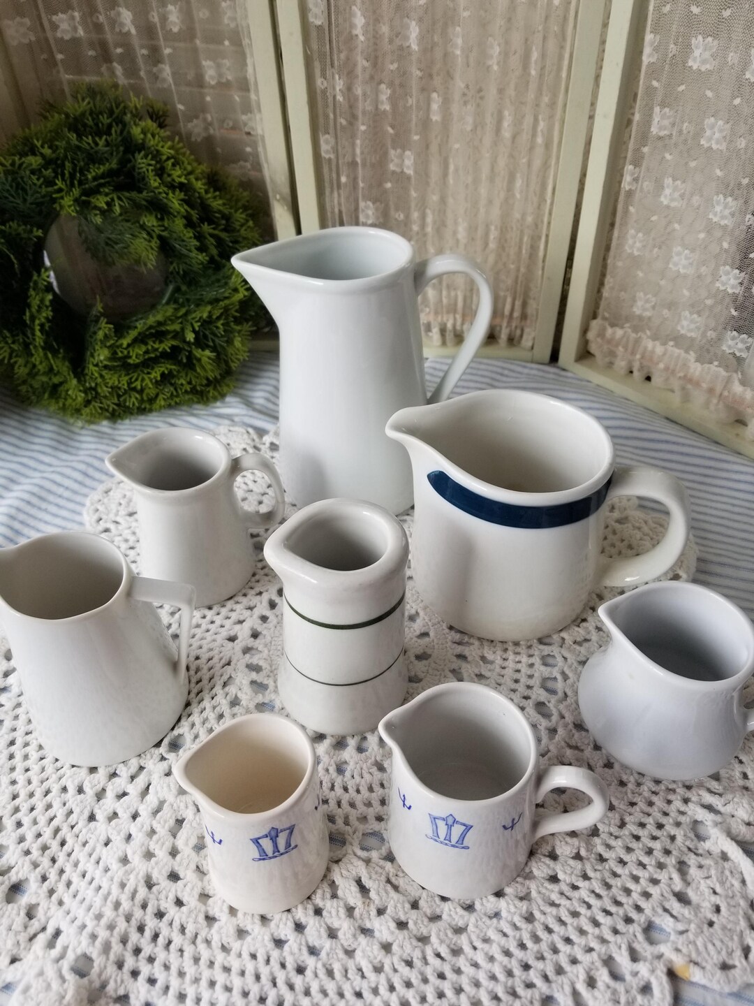 Choose From 8 Small White Pitchers. Any in This Selection of Small ...