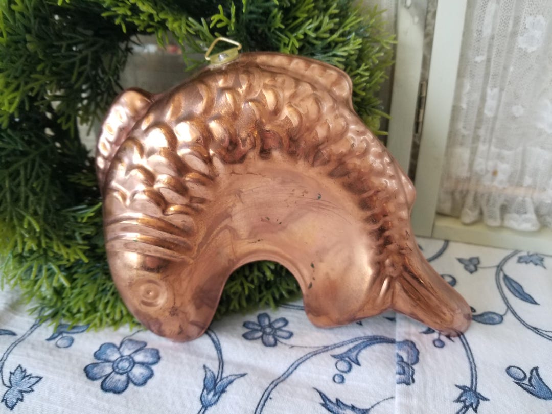 Charming Little Rustic Salmon Fish Mold. This Fish Copper Mold is ...