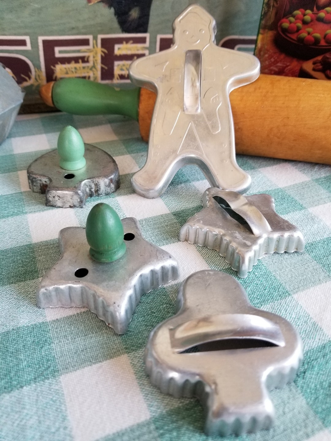 A Gathering of Five Old School Farmhouse Cookie Cutters. These - Etsy