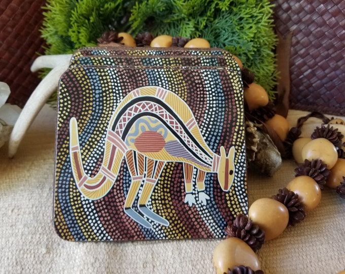 Enigmatic Set of Six Australian Aboriginal Artwork Coasters. Each of ...