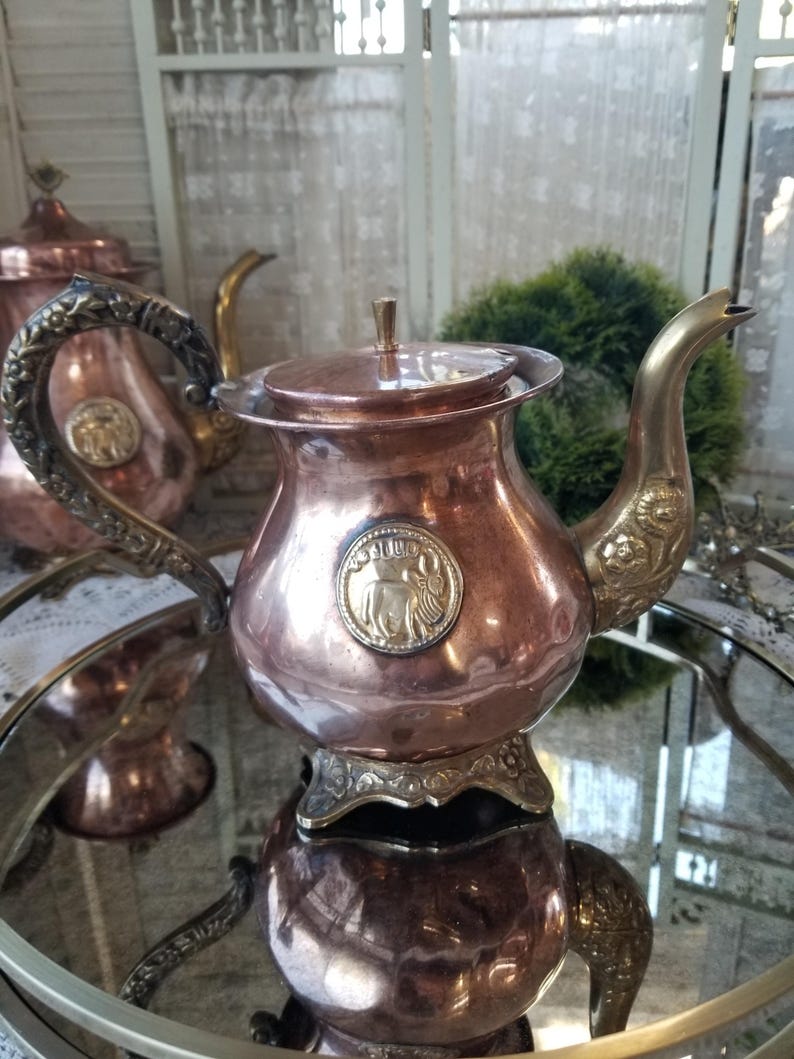 Extraordinary Set of Beautiful Rustic Moroccan Gazelle Copper and Brass ...