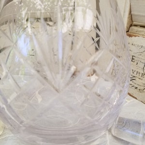 Exquisite French Cut Crystal Decanter. Sparkling Crystal Decanter From ...