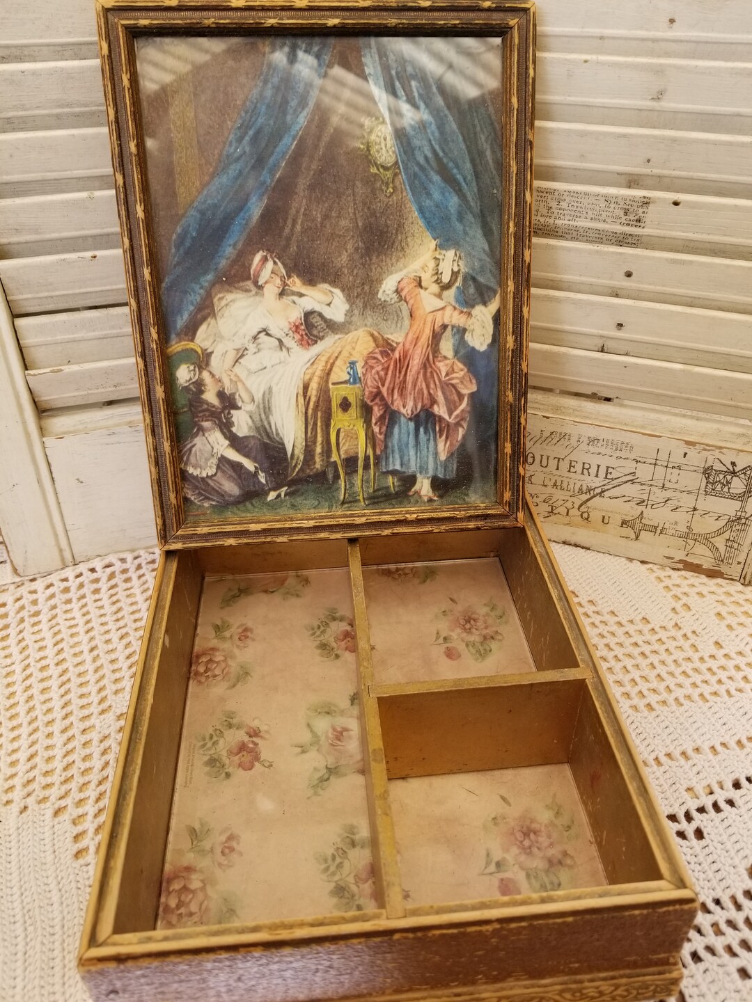 Delicious and Decadent Covered Lid Box. the Artwork on the Lid is ...