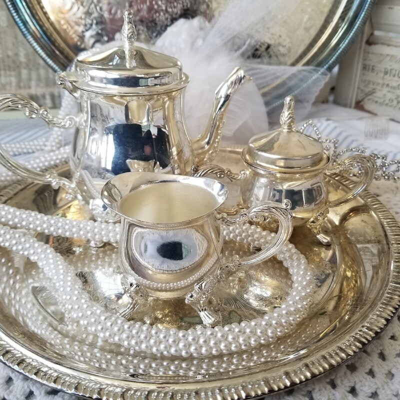 Silver Tea Set - Etsy