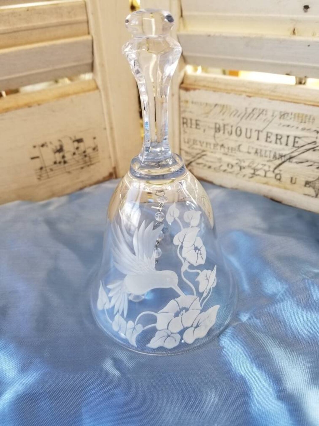Beautiful Etched Crystal Bell From Avon. This Beautiful Vintage Avon ...