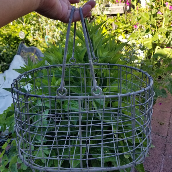 Rustic Wire Basket - Etsy