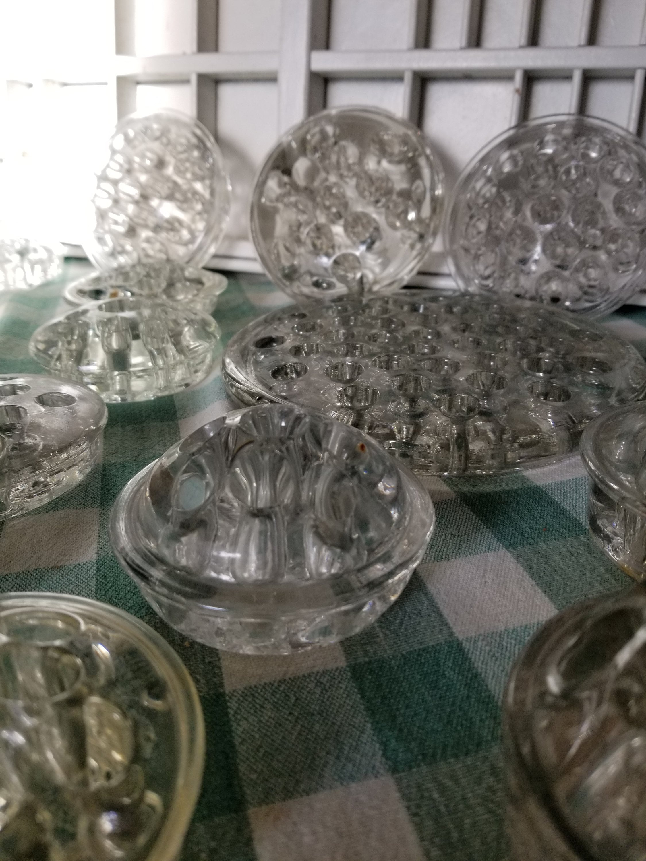 Vintage glass flower frog. Whether you use them or simply | Etsy