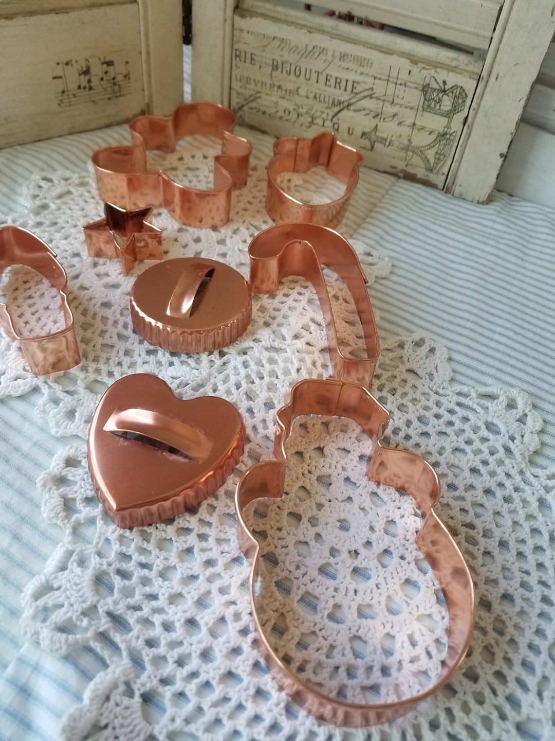 A Bundle of Eight Copper Cookie Cutters. These 8 Copper Cookie Cutters ...