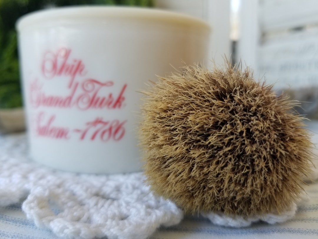 Charming Heavy Glass Old Spice Shaving Cup With 88 Pure Badger Shaving ...
