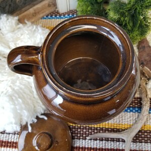 Rustic Aged Heavy Stoneware Crock. This Primitive Bean Crock Will Look ...