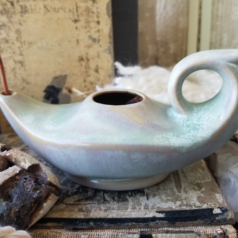 Pottery Oil Lamp - Etsy