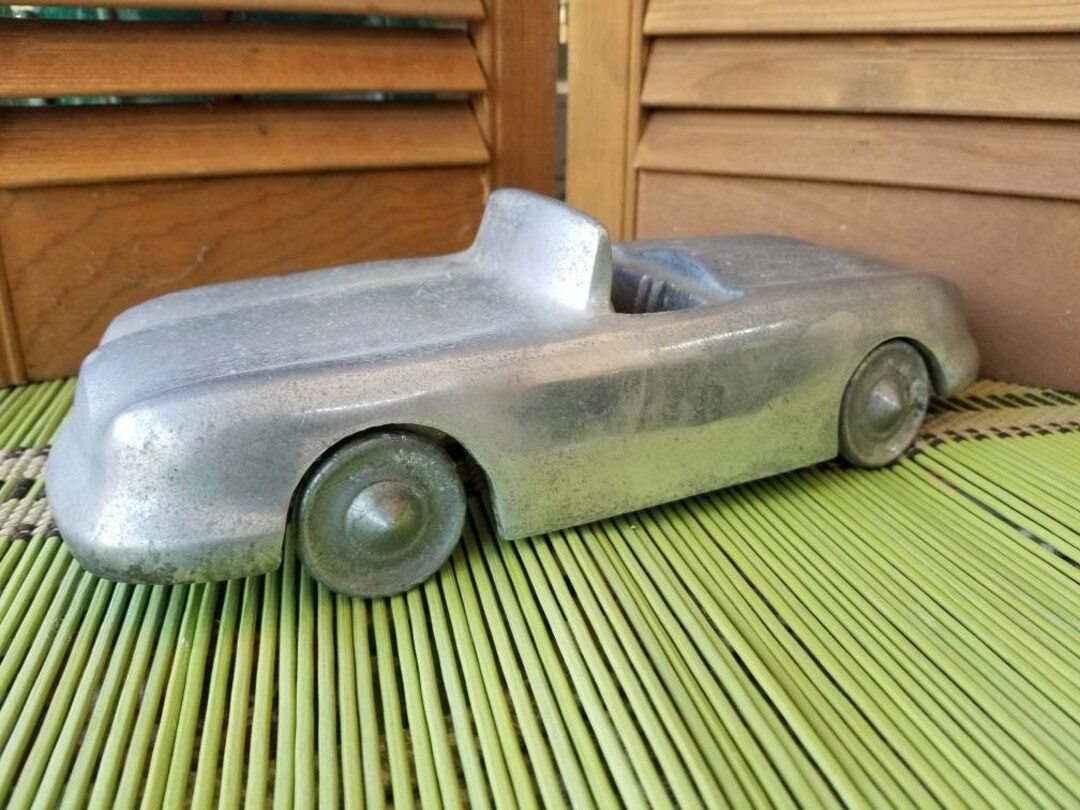 Nostalgic Vintage Aluminum Racing Car. This Classic and Rare ...