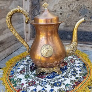 Extraordinary Set of Beautiful Rustic Moroccan Gazelle Copper and Brass ...