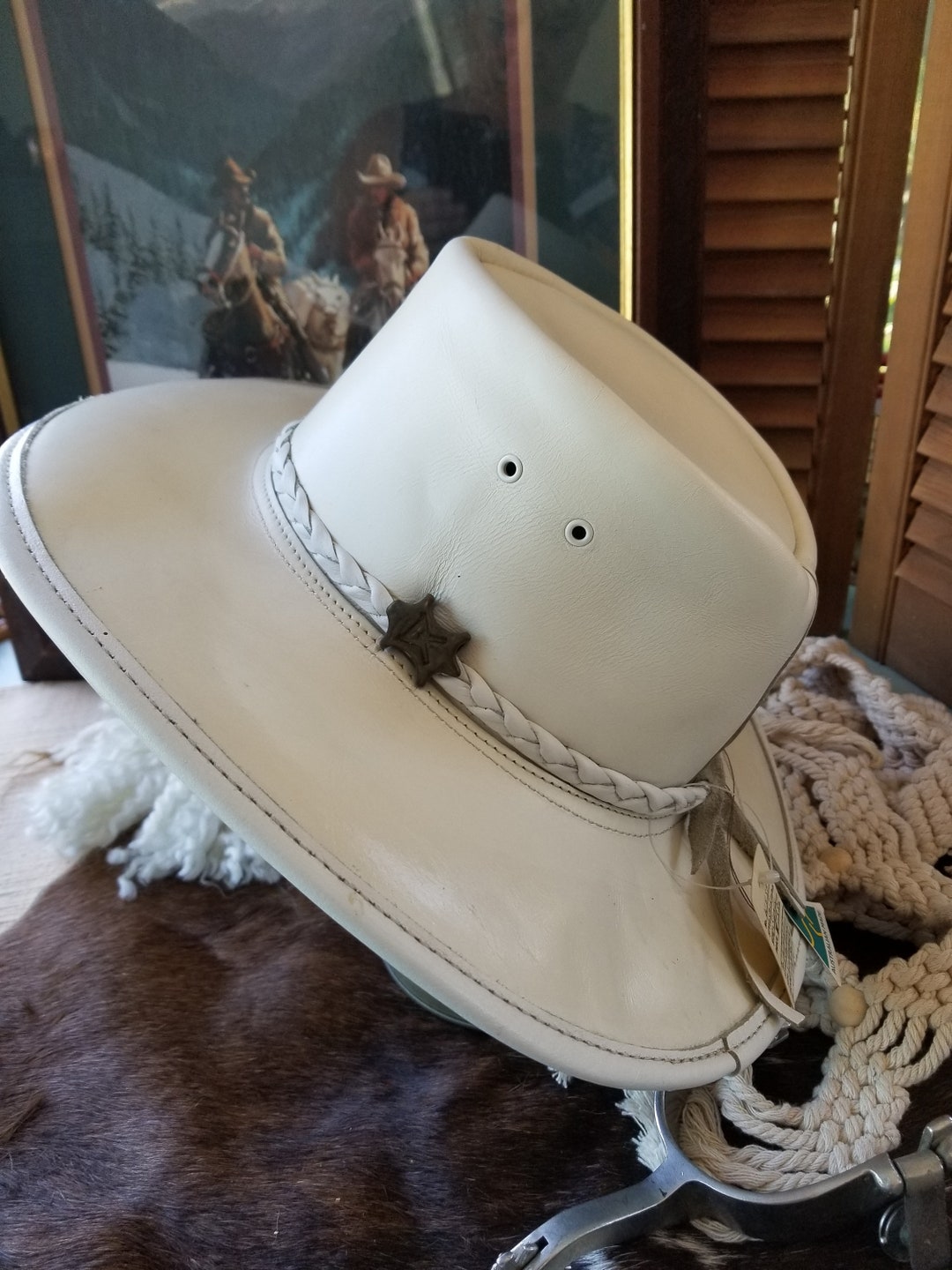 Gorgeous White Ladies Australian Leather Cowboy Hat. This Crisp White ...