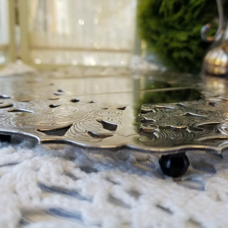 Silver Trivet - Etsy