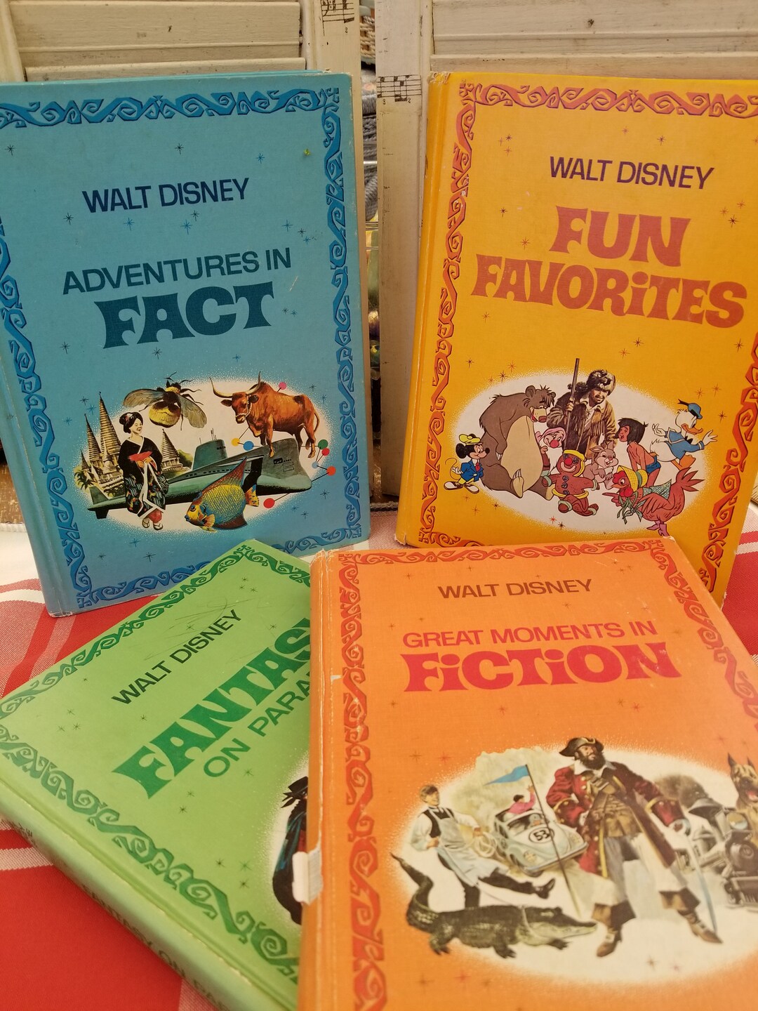 Brilliant Colored Hardback 'the Walt Disney Parade' Book Set. These ...