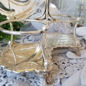 Antique Walker & Hall Sheffield Silver Soldered Glass Condiment Holder ...
