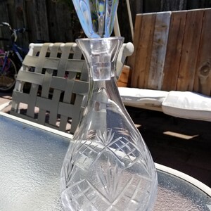 Exquisite French Cut Crystal Decanter. Sparkling Crystal Decanter From ...
