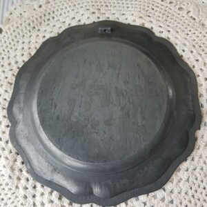 Gothic Inspired Pewter Plate With Images of a Primitive Pub Complete ...