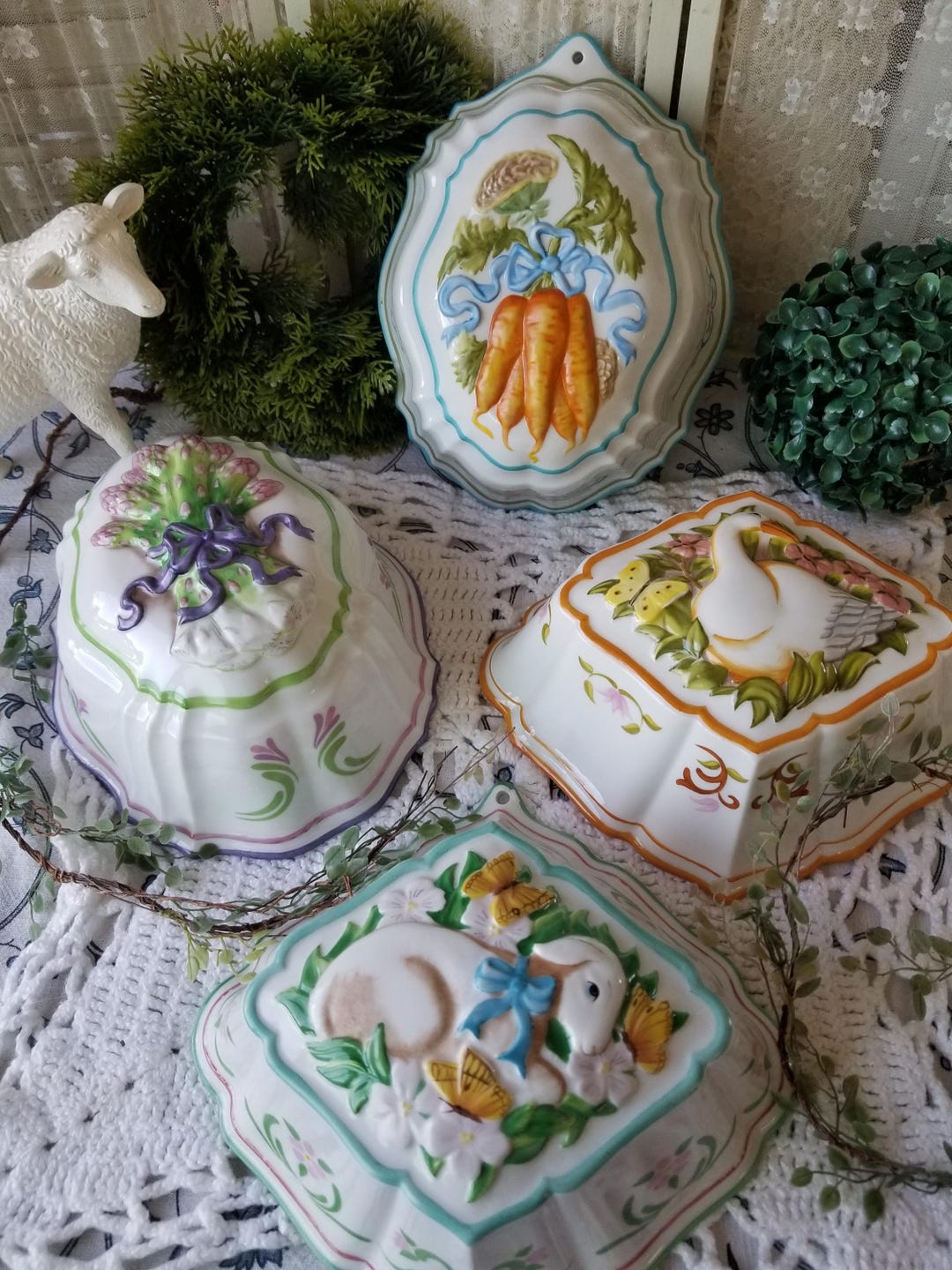 Four Sweet Cottage Core Ceramic Molds. Choose From 4 of These ...