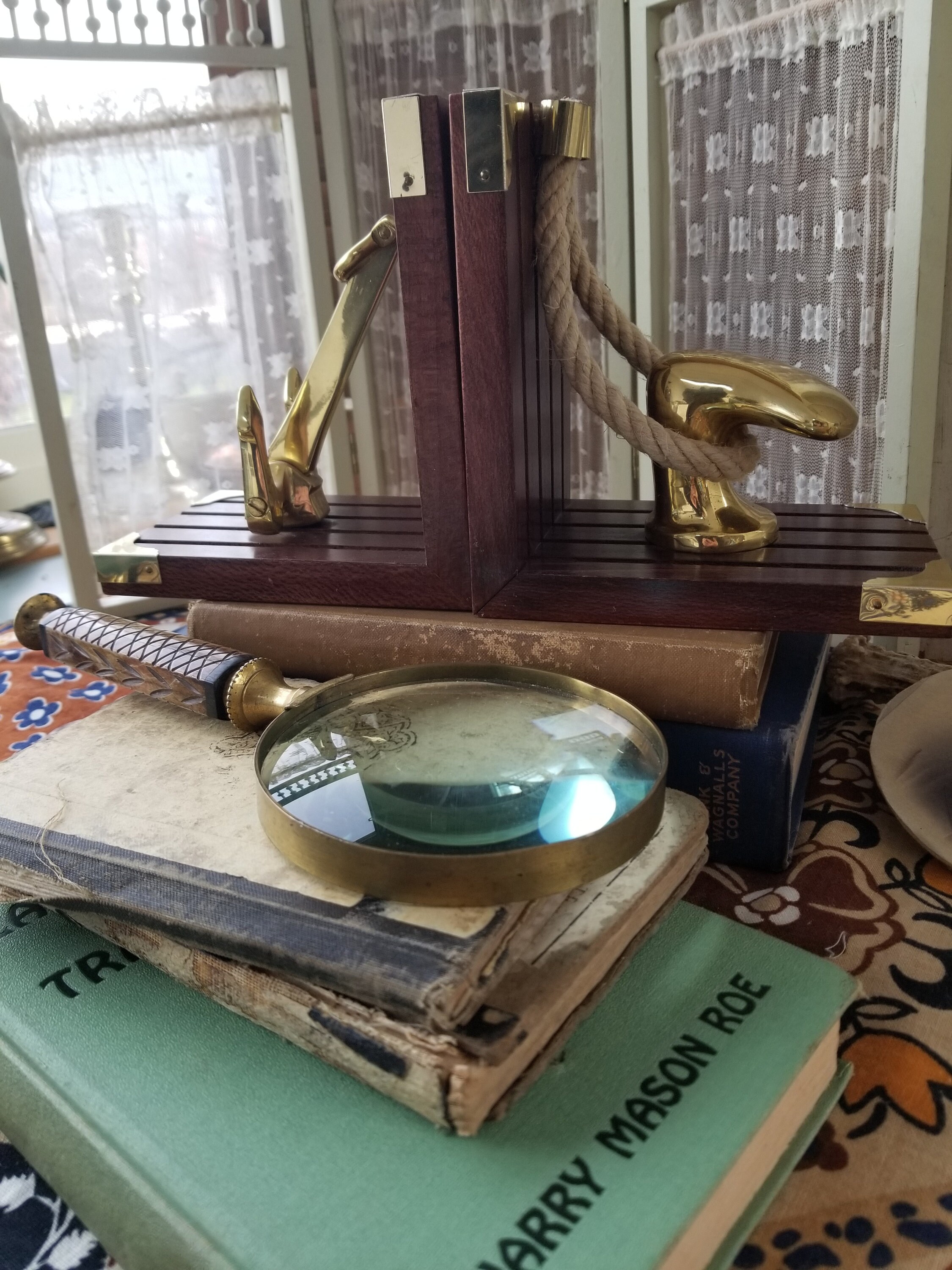 Pair of Charming Nautical Themed Bookends. These Two Nautical Bookends ...