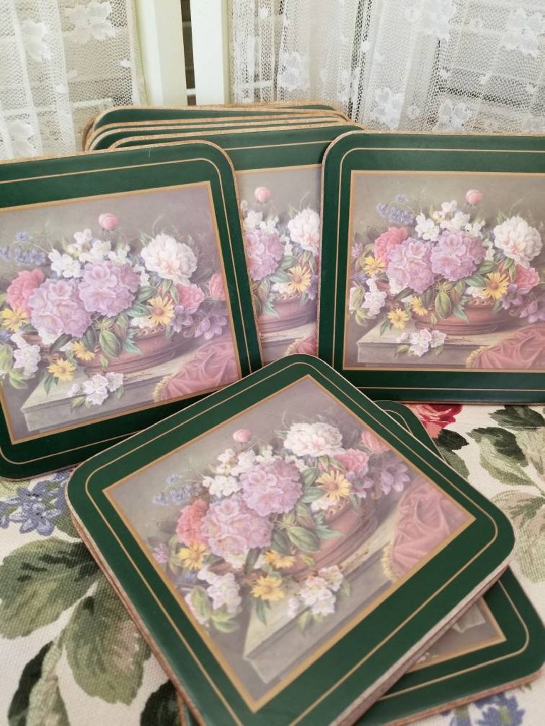 Gorgeous Set of 12 Vintage Pimpernel Coasters. Each of These Lovely ...