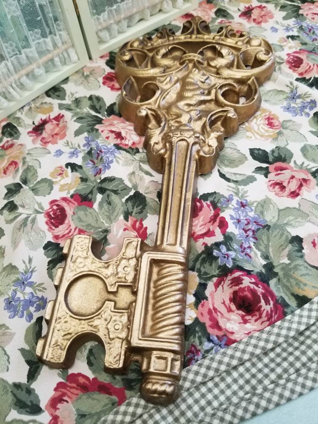 Gorgeous European Provincial Skeleton Key Wall Decor Element. This Huge ...