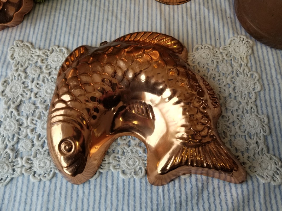 Charming and Delicious Rustic Salmon Fish Mold. This Copper Mold is ...