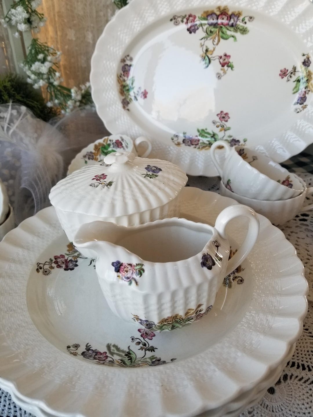 Your Choice of These Gorgeous English Spode Dishes. These Spode Wicker ...