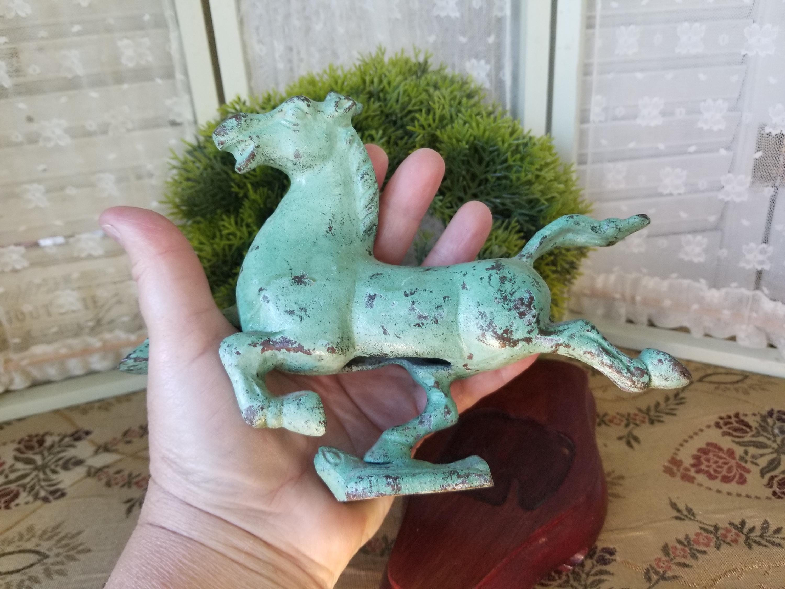 A Chinese Bronze Replica of Han Dynasty the Flying Horse of Gansu. This ...
