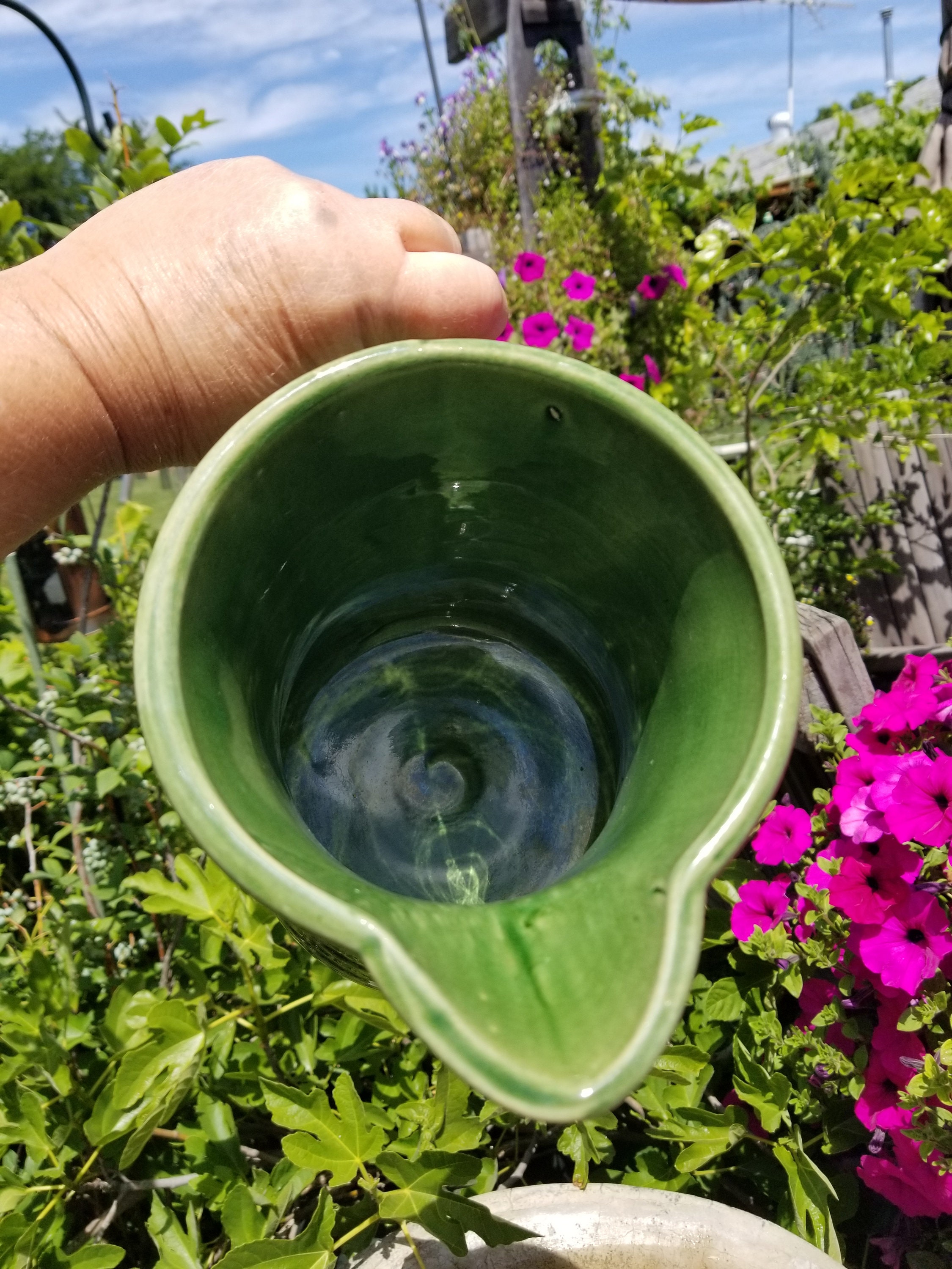 Gorgeous Green Antique Mccoy Pottery Buccaneer Pitcher. This Rare 1920s ...